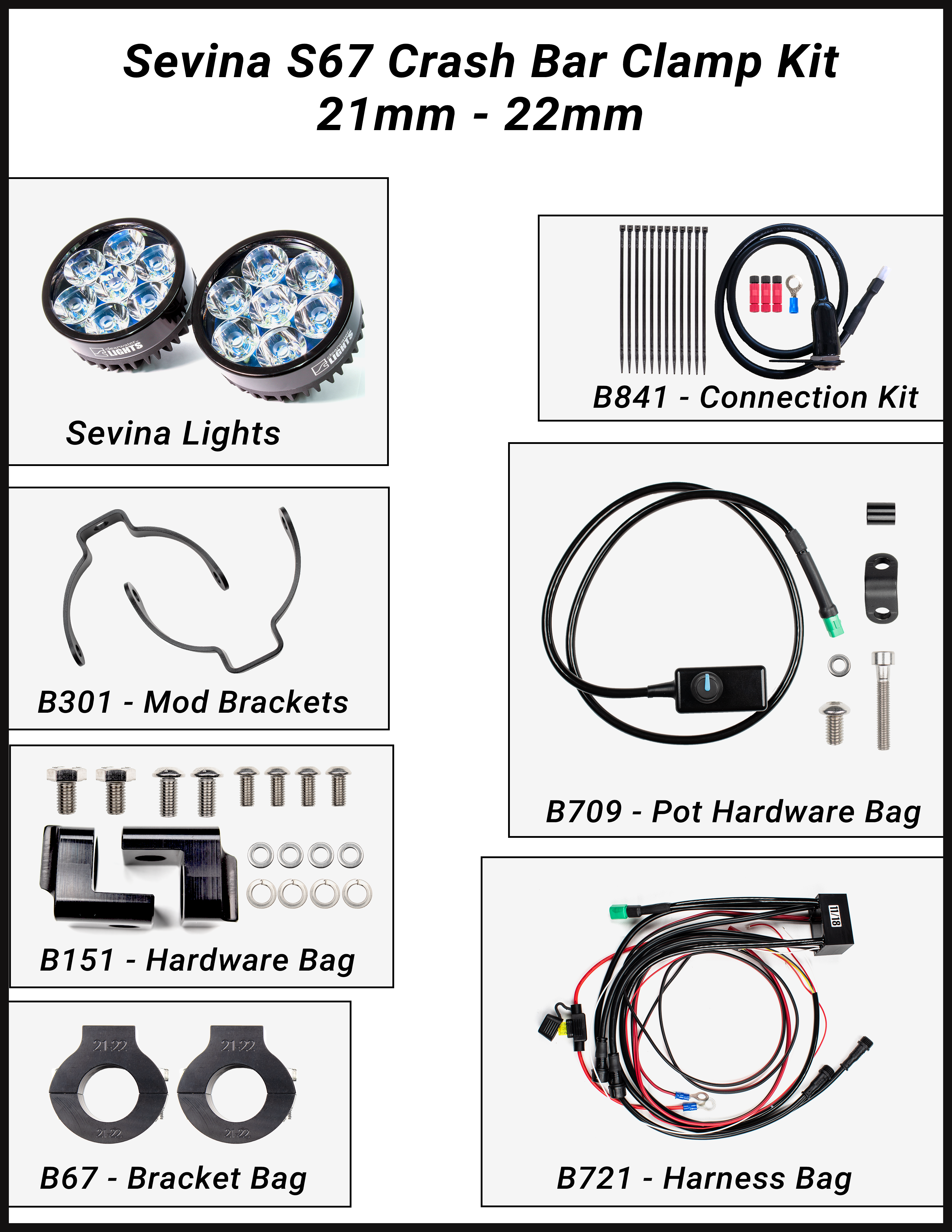 Sevina Ktm 790 Adv R 2019 2021 Led Lights