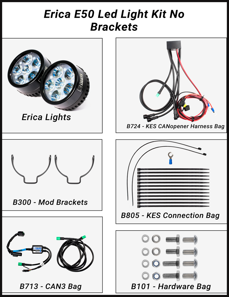 Erica (BMW R1250GSAW "water-cooled") LED Lights